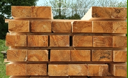 Demi madrier charpente traitée