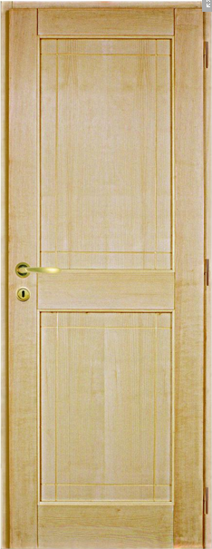 Bloc porte ERABLE 2 panneaux rainurés